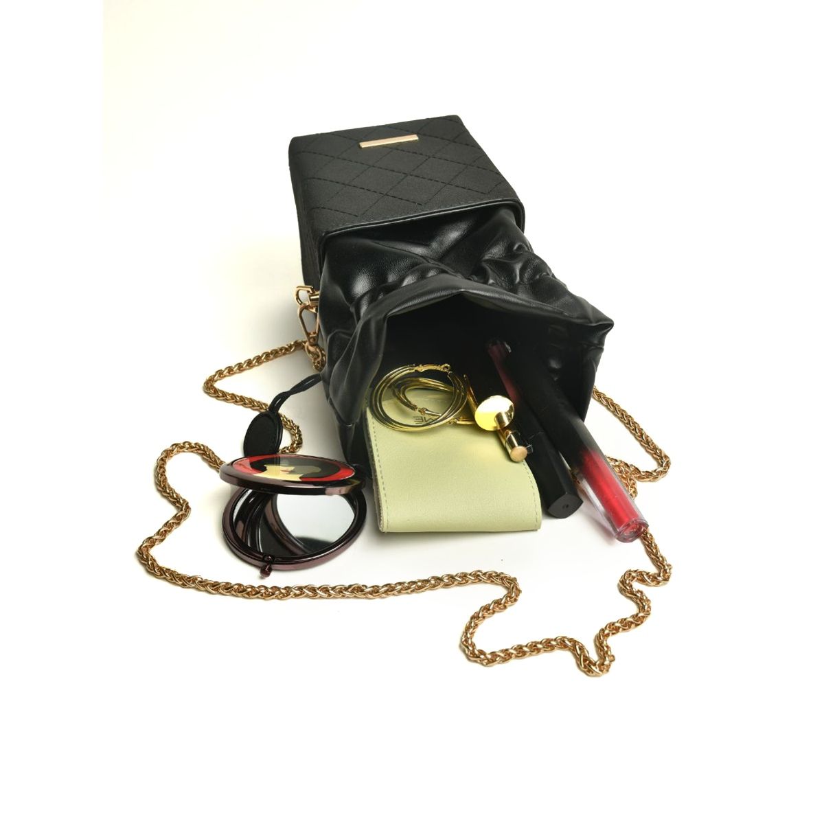 Buy Inkmilan Black Kristy Box Bag for Women Online