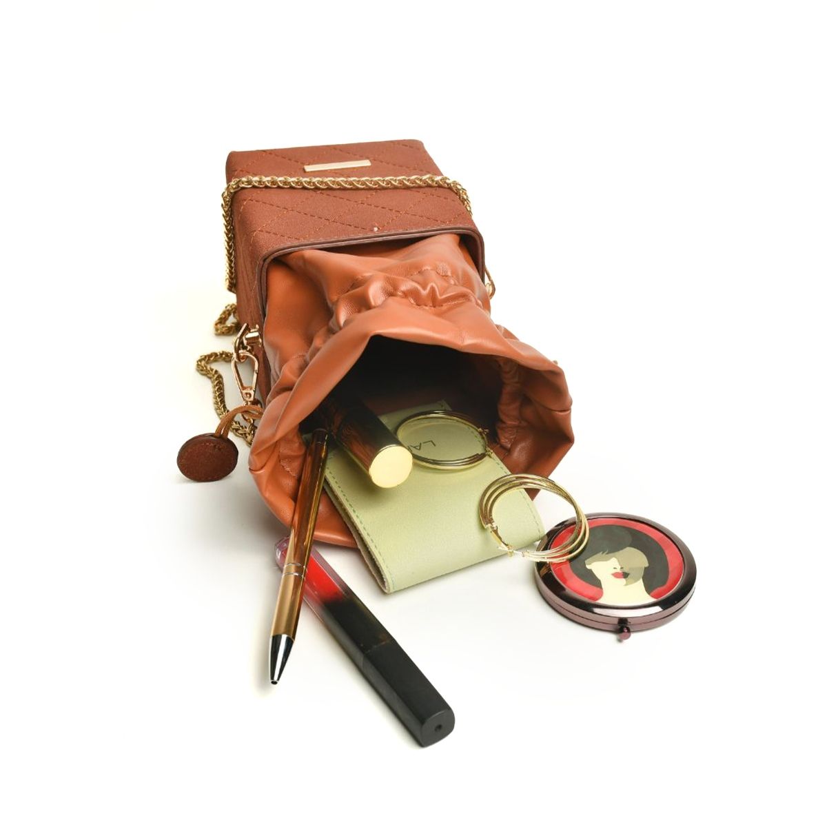 Buy Inkmilan Brown Kristy Box Bag for Women Online