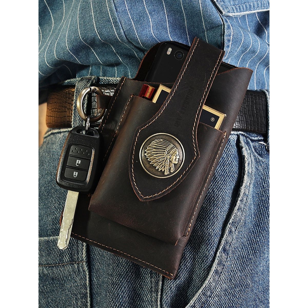 Buy Inkmilan Brown Peter Pan Belt Hook Online