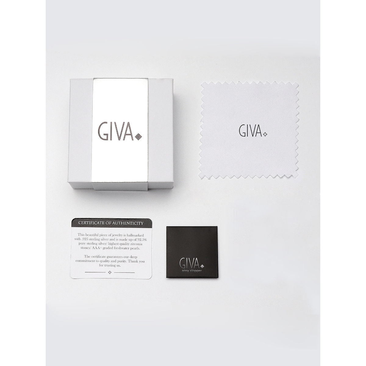 GIVA 925 Sterling Silver Rose Gold Heart Melting Chain Ring for women ...