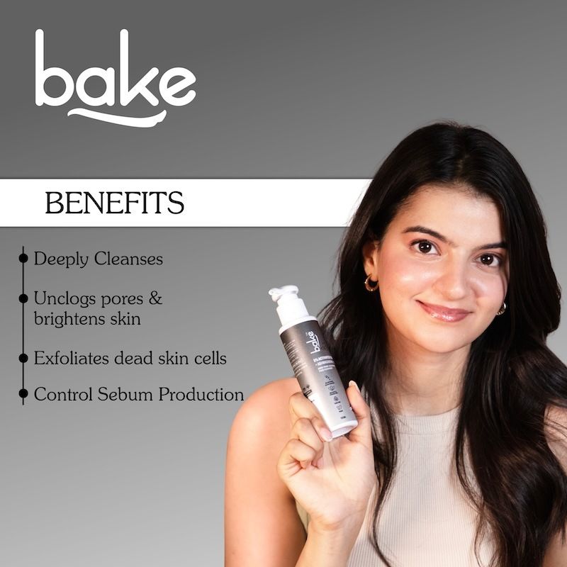 Buy BAKE 5% Activated Charcoal Face Cleanser Online
