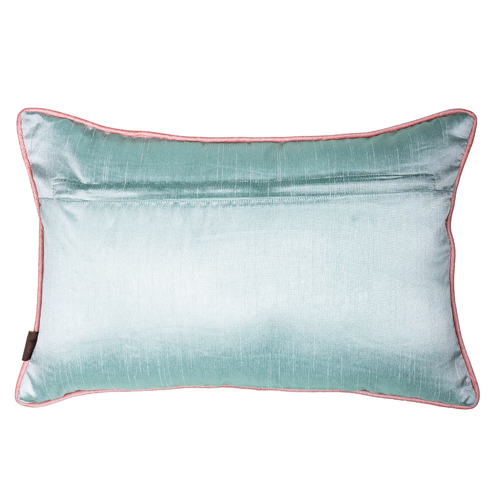 Pure Home + Living Pink Floral Embroidered Crosslay Cushion Cover: Buy ...