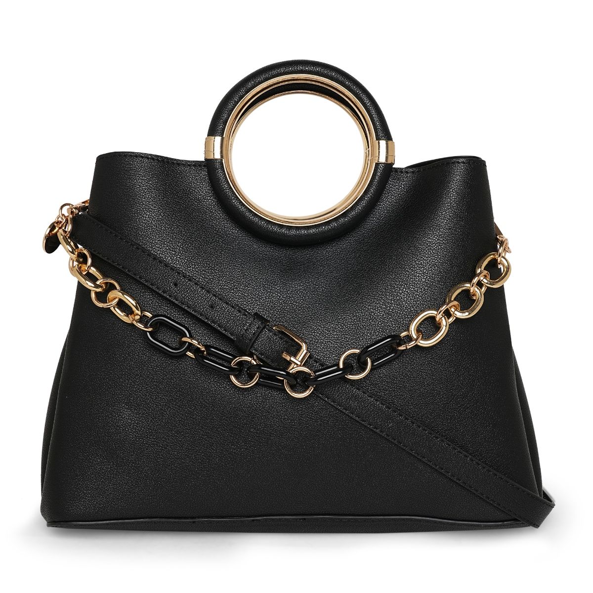 Buy Aldo Black Synthetic Women Satchel Online