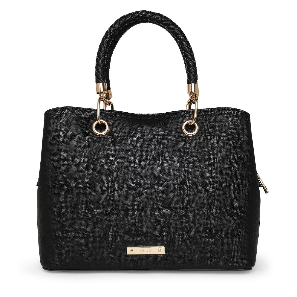 Buy Aldo Black Synthetic Women Satchel Online