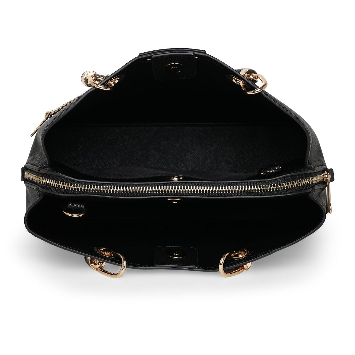 Buy Aldo Black Synthetic Women Satchel Online