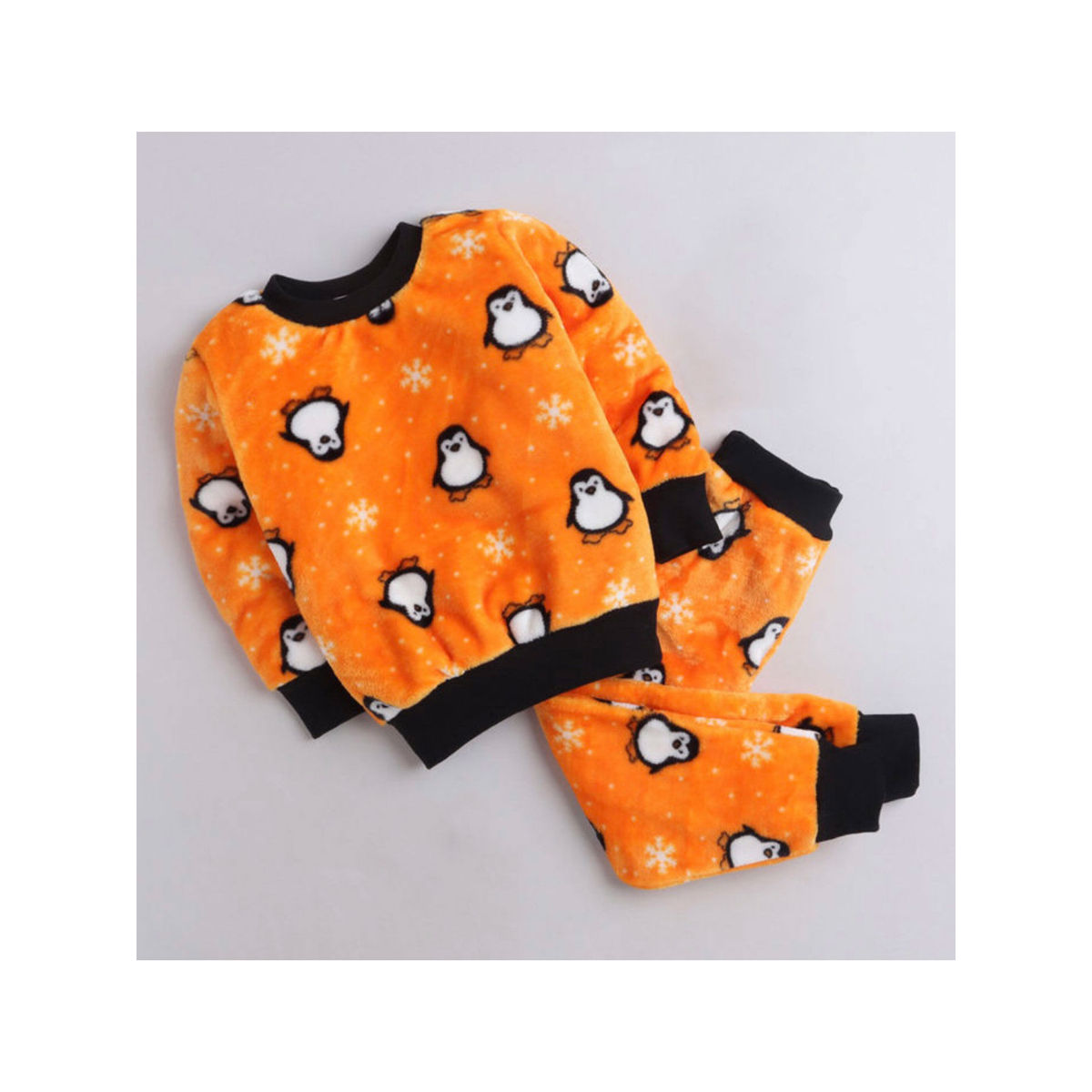 M'andy Orange Penguin Faux Shearling Tracksuit: Buy M'andy Orange ...