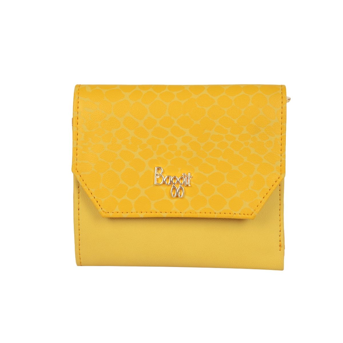 Buy Baggit Baller Yellow Small Wallet Online