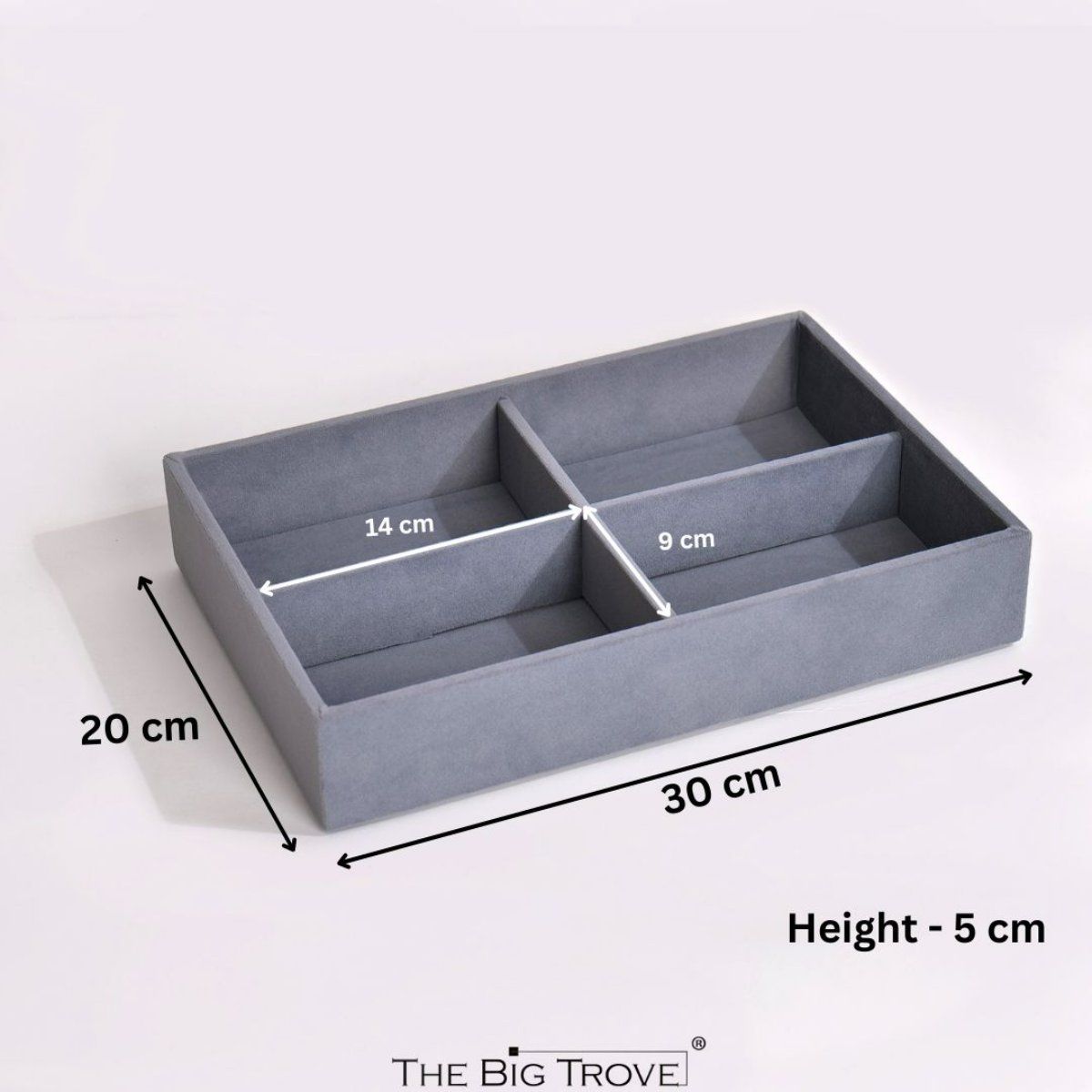 Buy La Trove Luxury Velvet 4 Slot Belt Tray Display Of Premium Big ...
