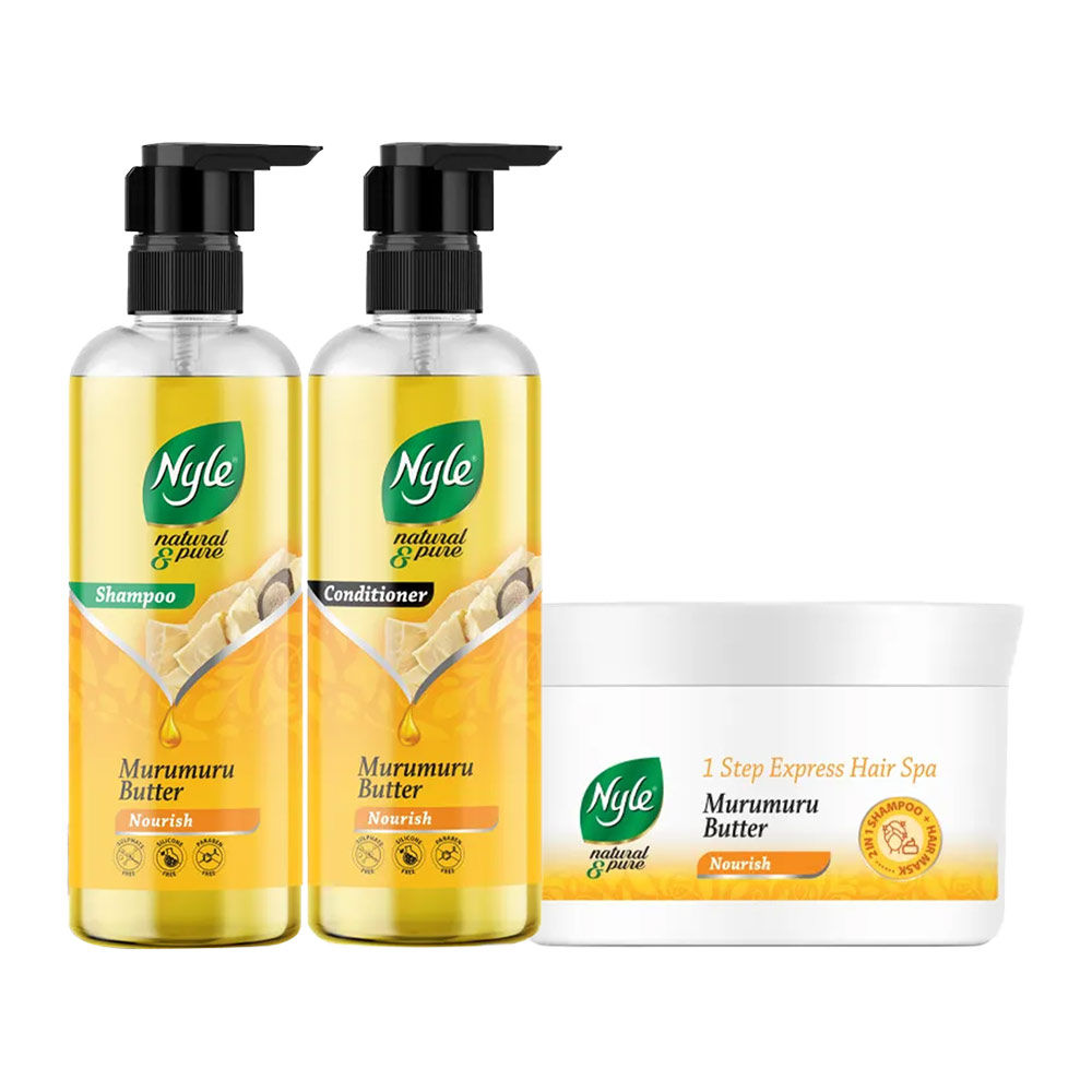 Nyle Natural & Pure Shampoo + Conditioner + Hair Spa with Murumuru ...
