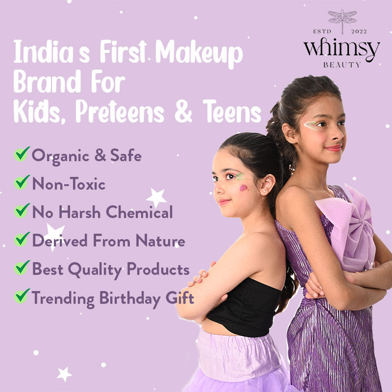 Buy Whimsy Beauty Safe & Organic Glow-Up Beauty Makeup Kit For Preteen ...