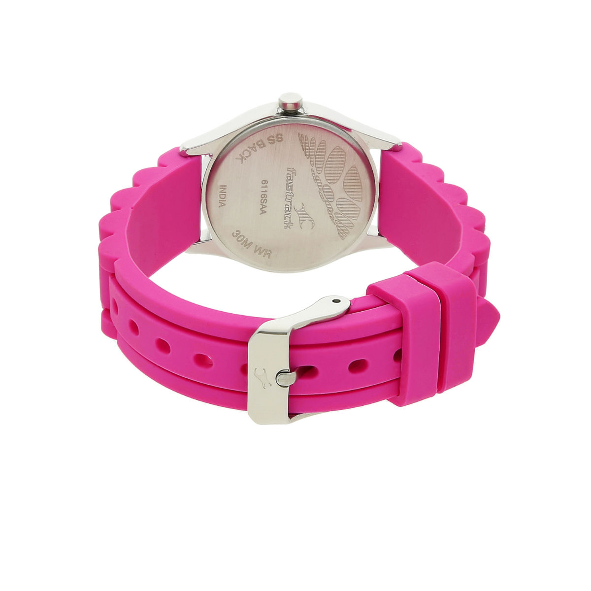 Buy Fastrack Blue Dial Pink Strap Watch Online