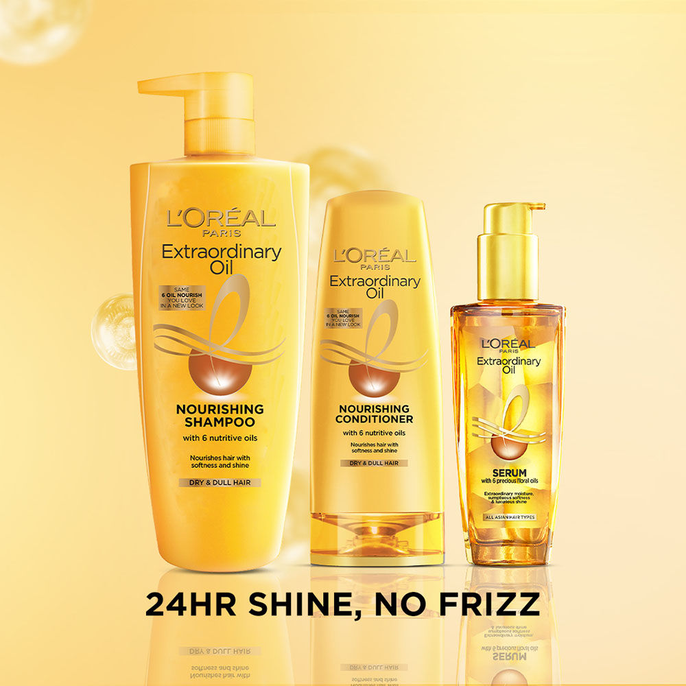 Buy L'Oreal Paris Extraordinary Oil Hair Serum, Anti-Frizz Serum With UV Protection Online