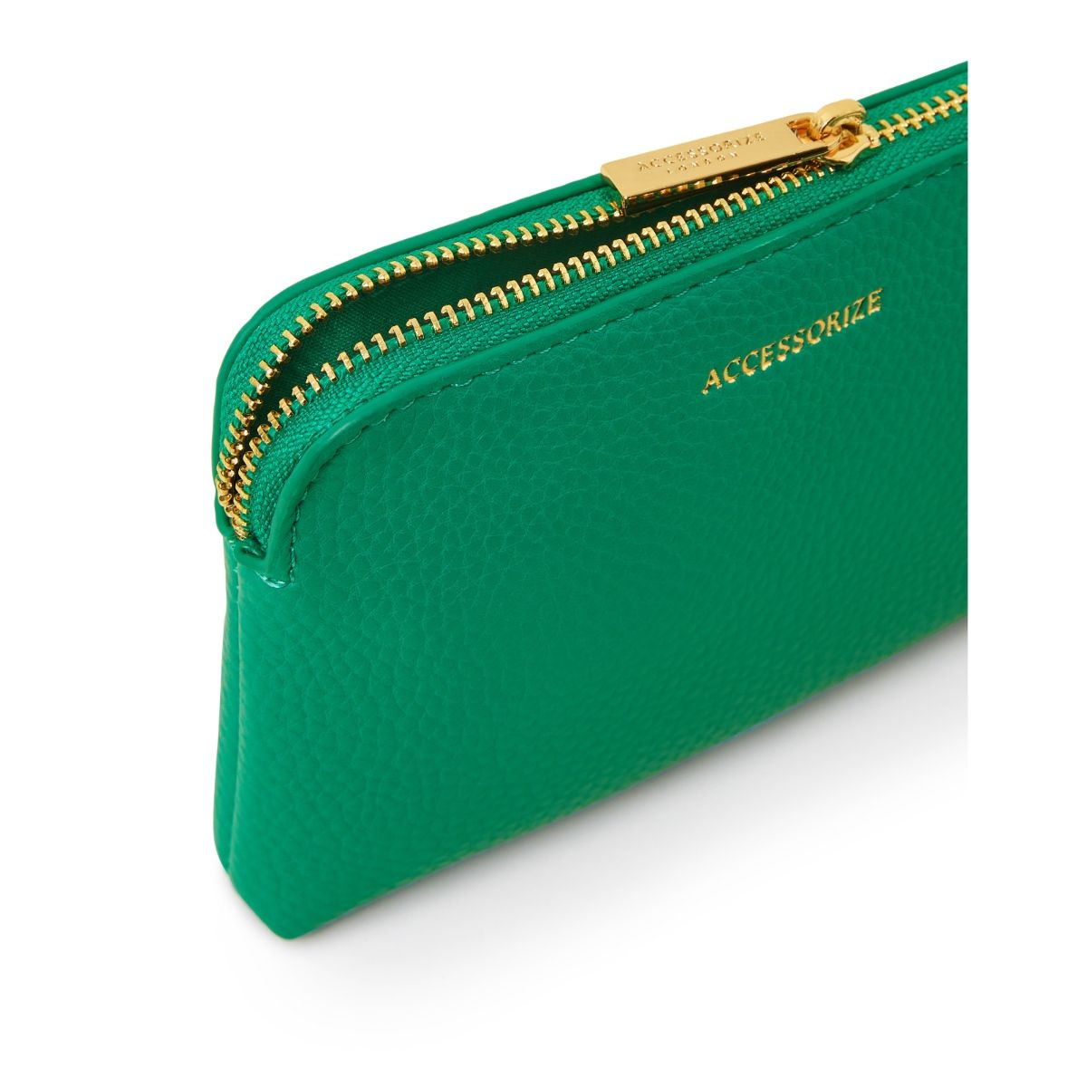 Buy Accessorize London Womens Faux Leather Green Classic Coin Purse Online