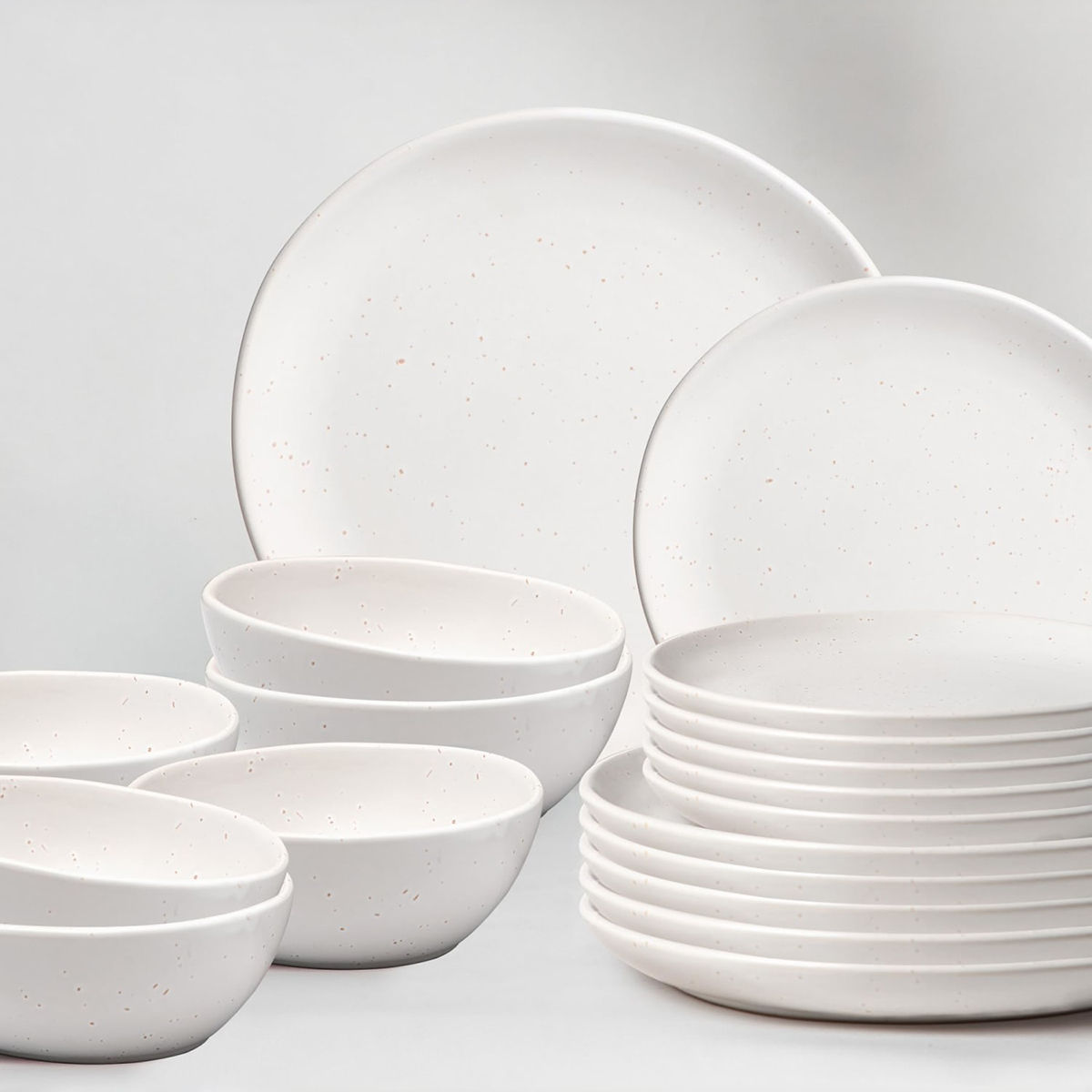 Buy Anko White 6 Bowls and 6 Dinner Plates 6 Side Plates Set Online
