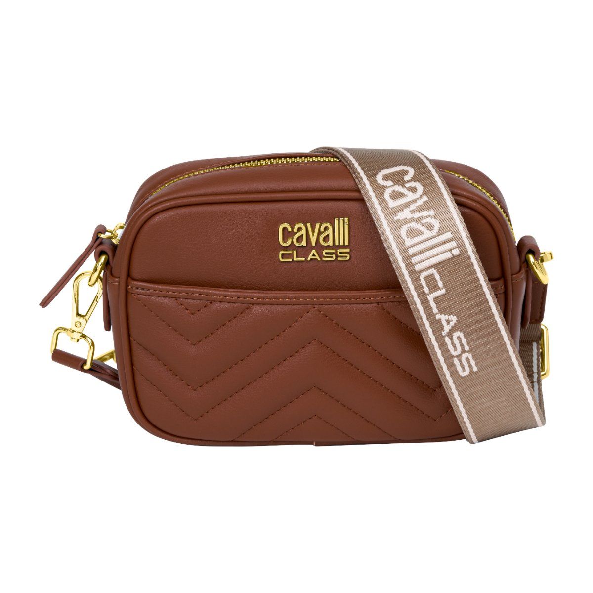 Buy Cavalli Class Brown Arno Cross Body Bag Online