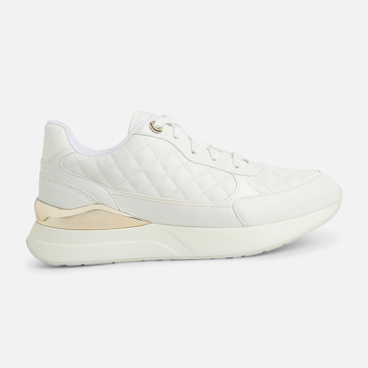 Buy Aldo Cosmicstep Synthetic White Quilted Casual Shoe Online