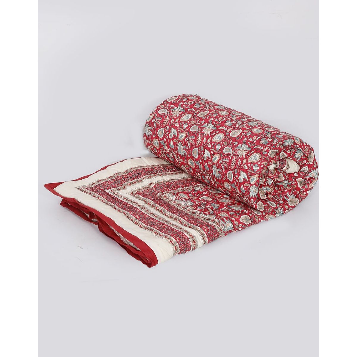 Buy Fabindia Varda Cotton Printed Quilt Online