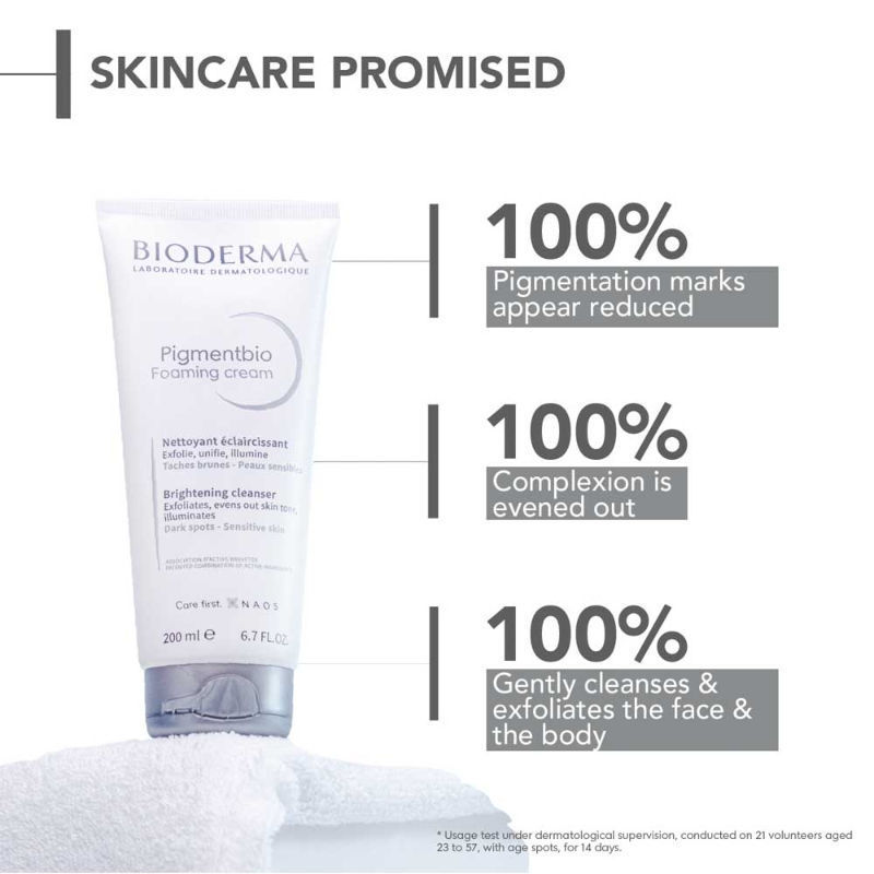 Buy Bioderma Pigmentbio Foaming Cream Brightening Exfoliating Cleanser ...