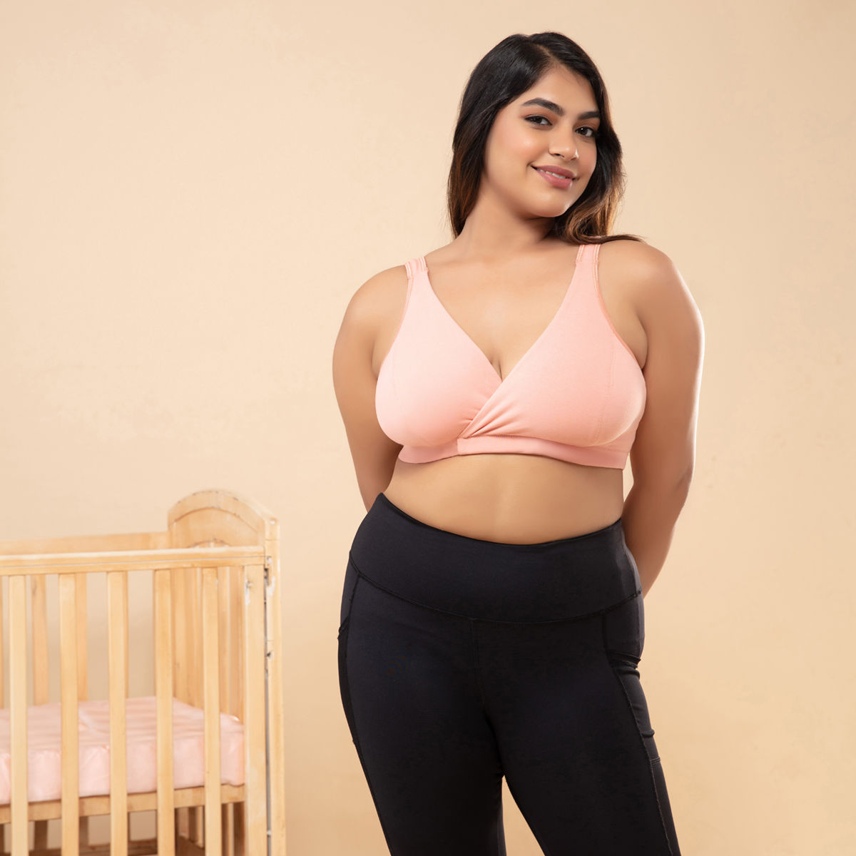 Buy Nykd By Nykaa Mommy Slip-On Bra - Pink NYB129 Online