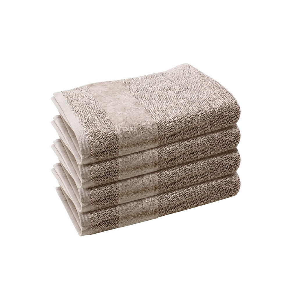 Buy Pure Home + Living Set Of 4 Linen Hand Towels Online