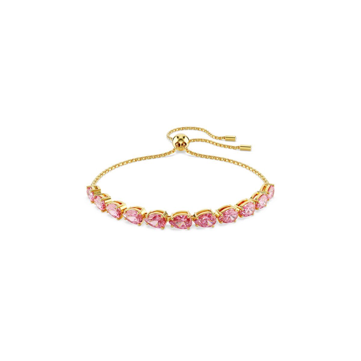 Buy SWAROVSKI Matrix Bracelet, Pear Cut, Pink, Gold-Tone Plated (M) Online