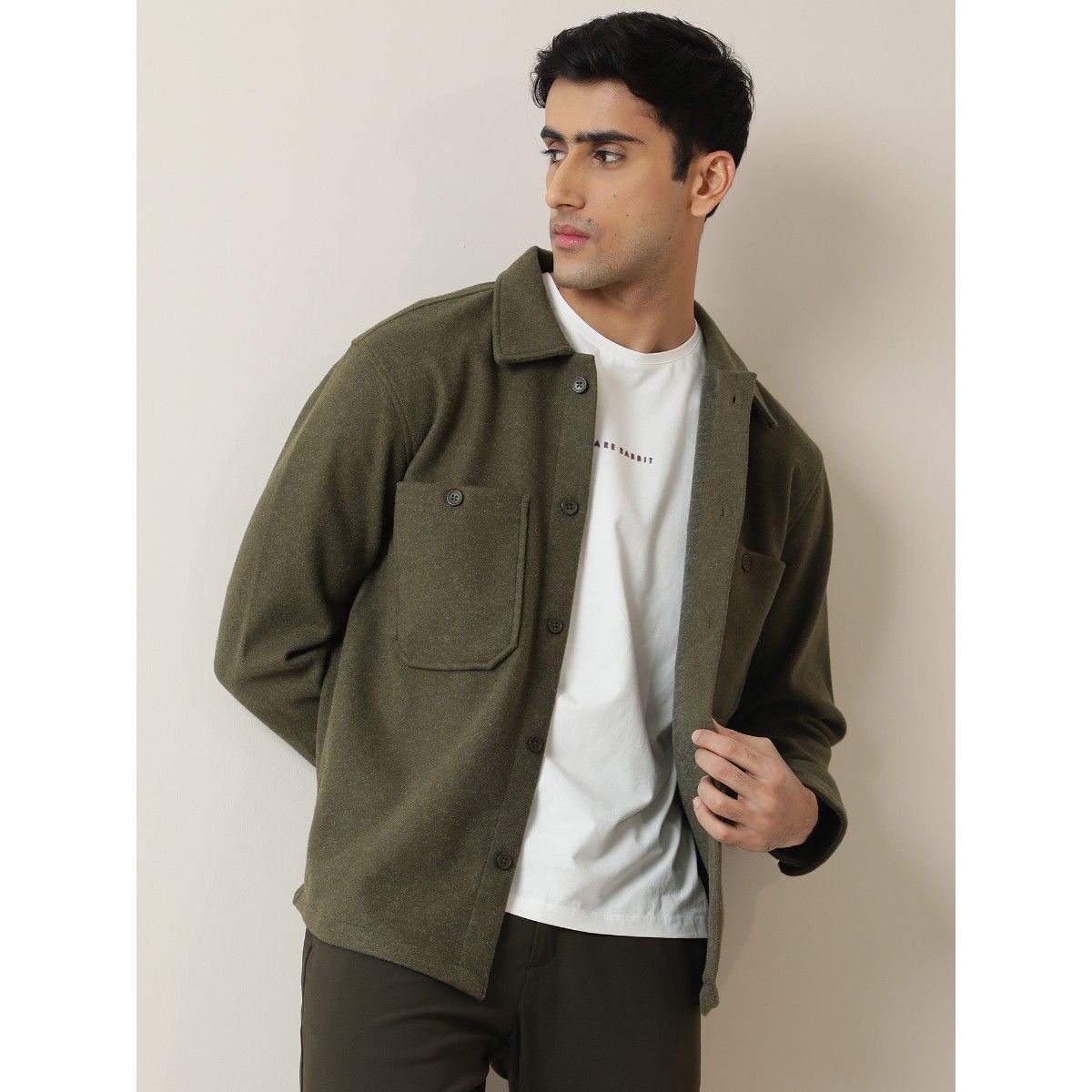 Buy RARE RABBIT Jerome Olive Jacket Online