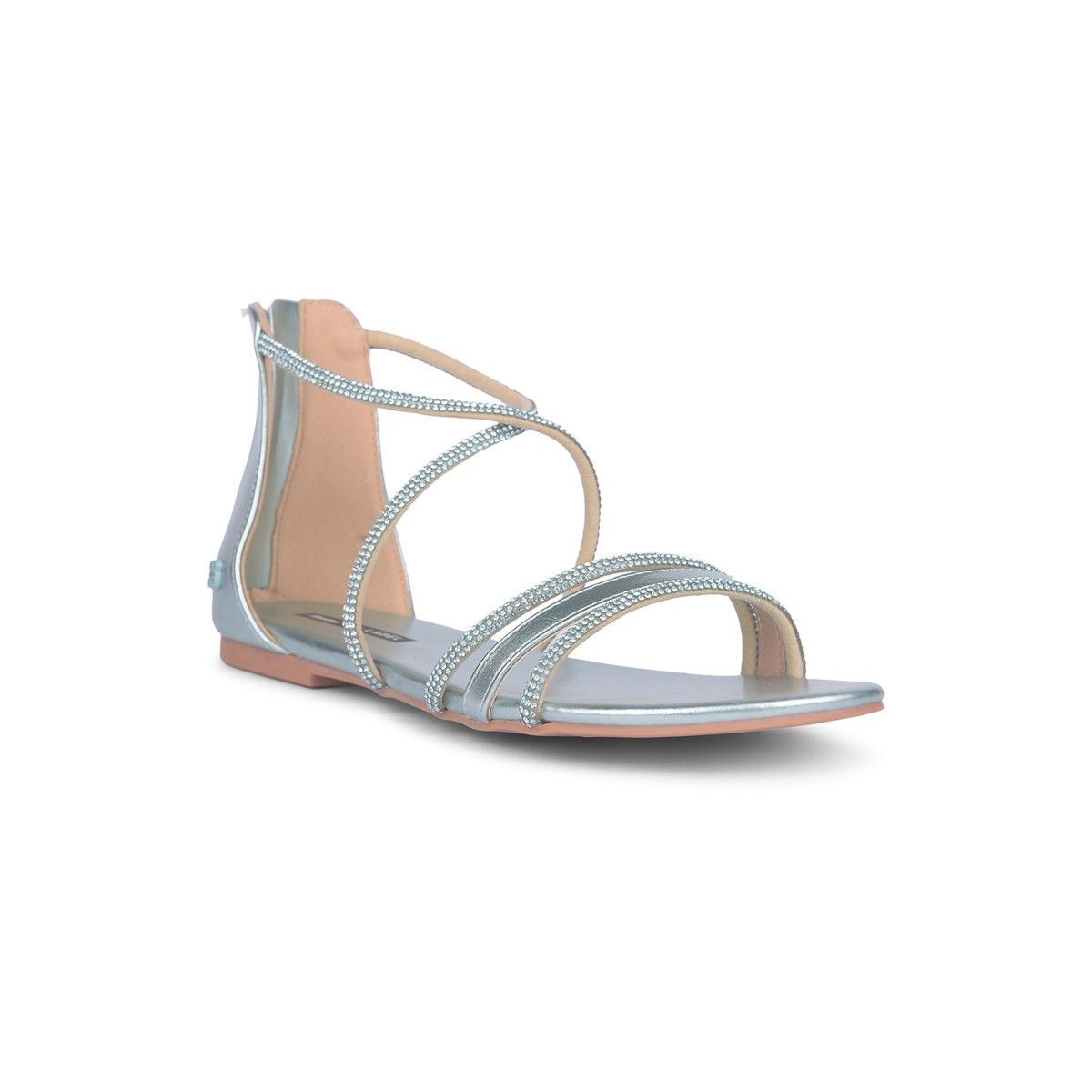 Buy Red Label Women Zip Blue Flats Online