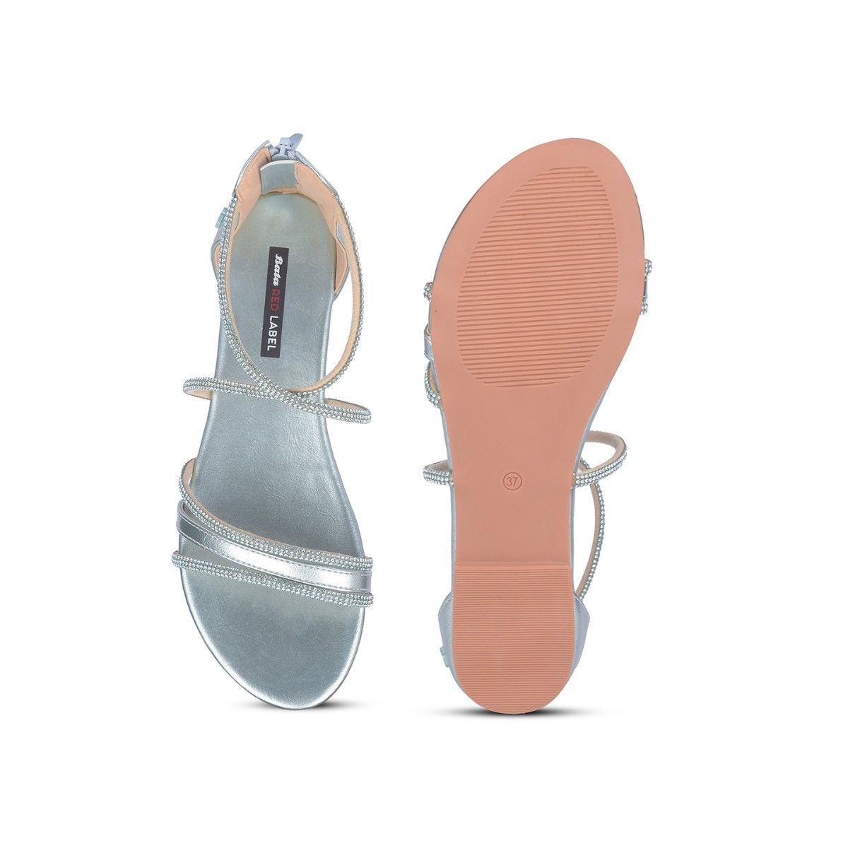 Buy Red Label Women Zip Blue Flats Online