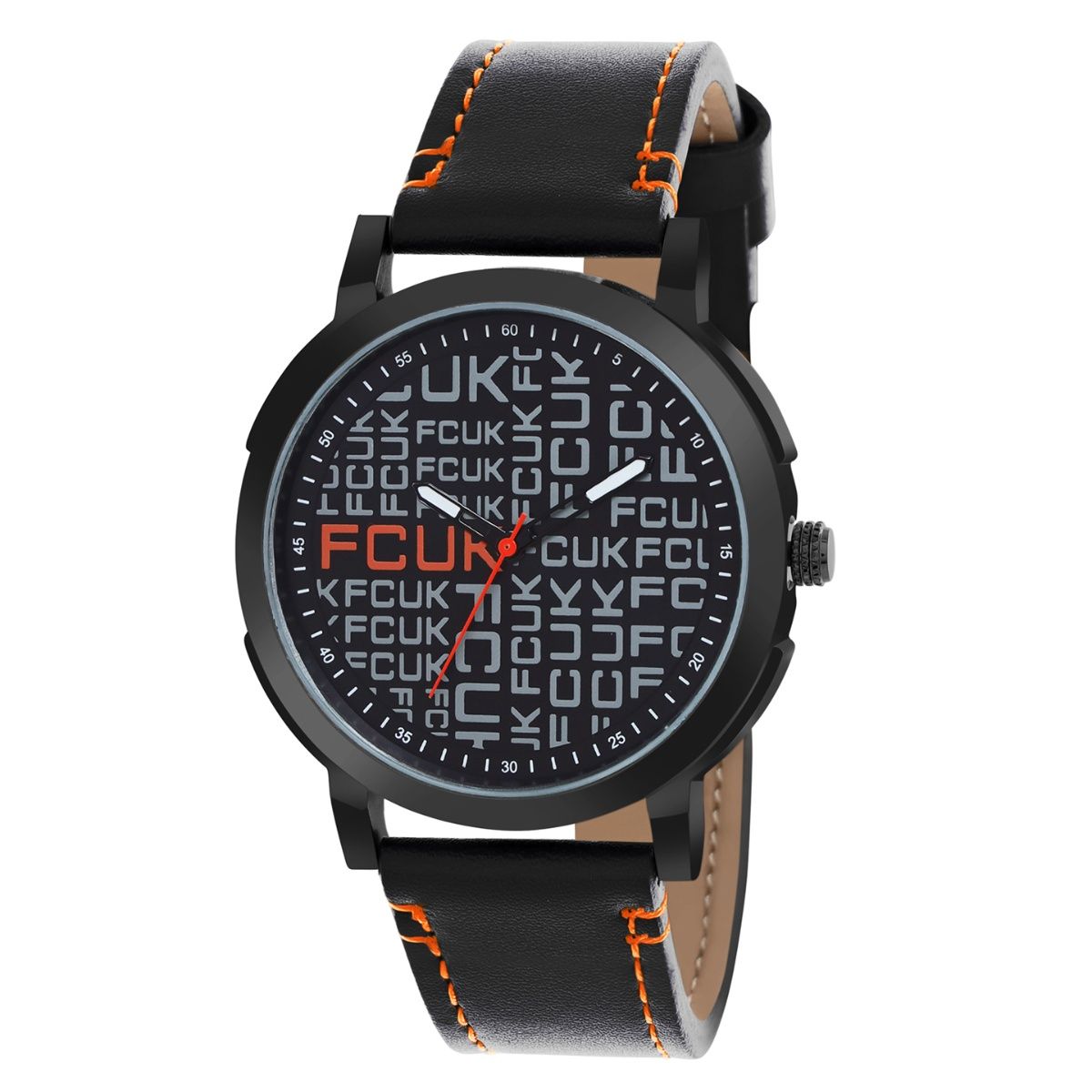 Buy Fcuk Watches Analog Black Dial Watch for Men - FK00013C Online