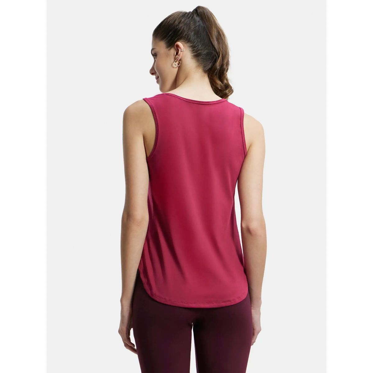 Buy Jockey Aw77 Women's Super Combed Cotton Rich Tank Top Red Online