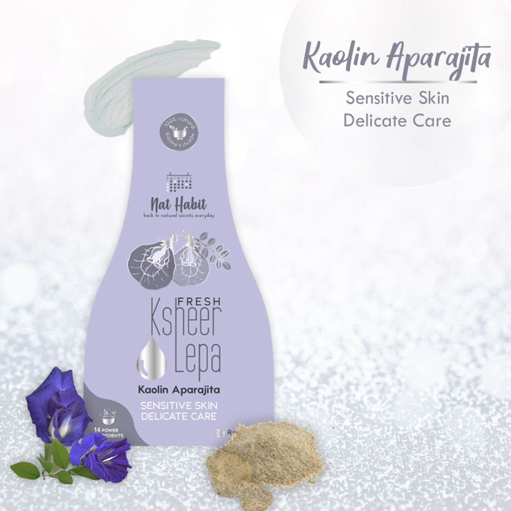 Nat Habit Fresh Kaolin Aparajita Lepa Ayurvedic Face Pack Mask - Pack ...