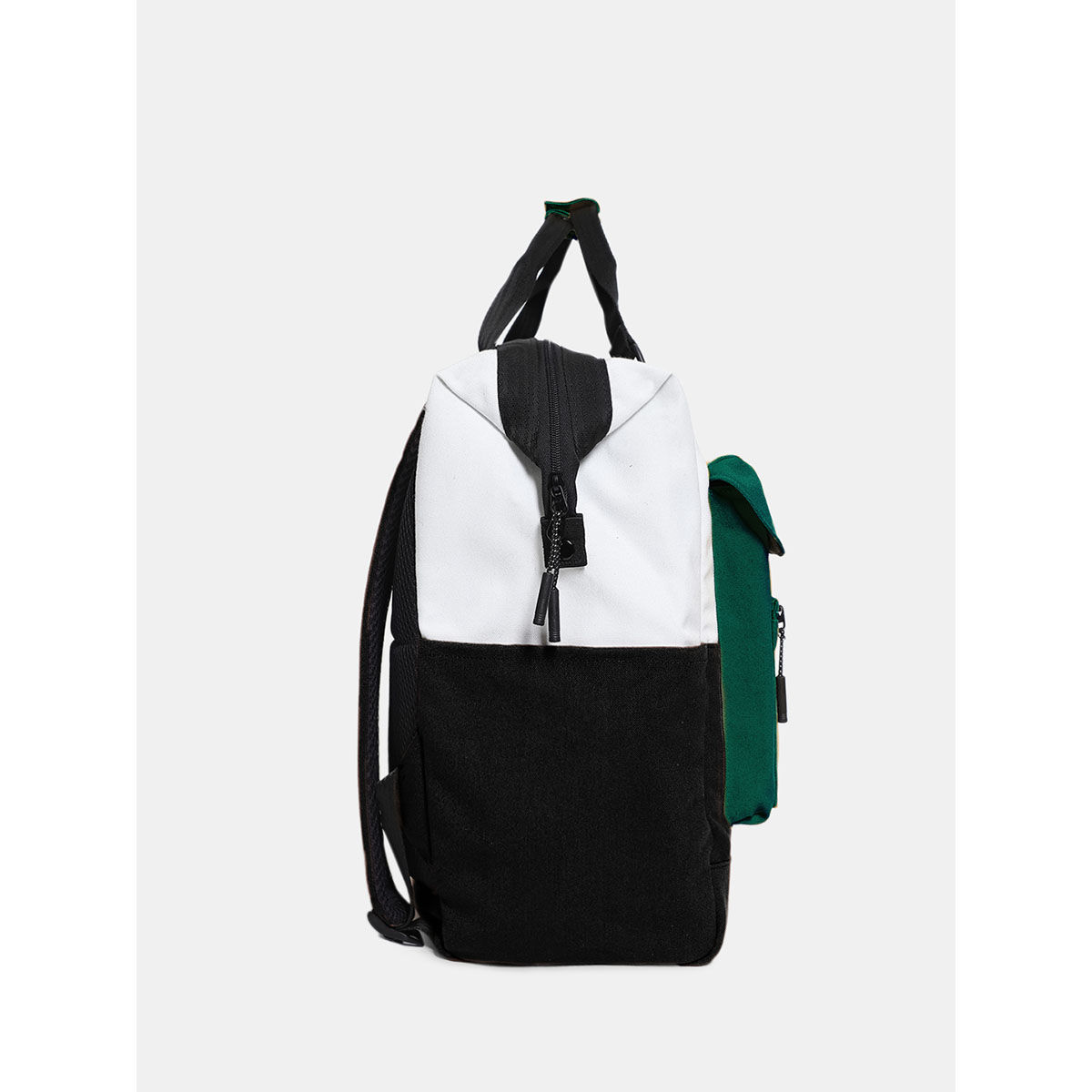 Buy Jack & Jones Black Colourblocked Backpack Online