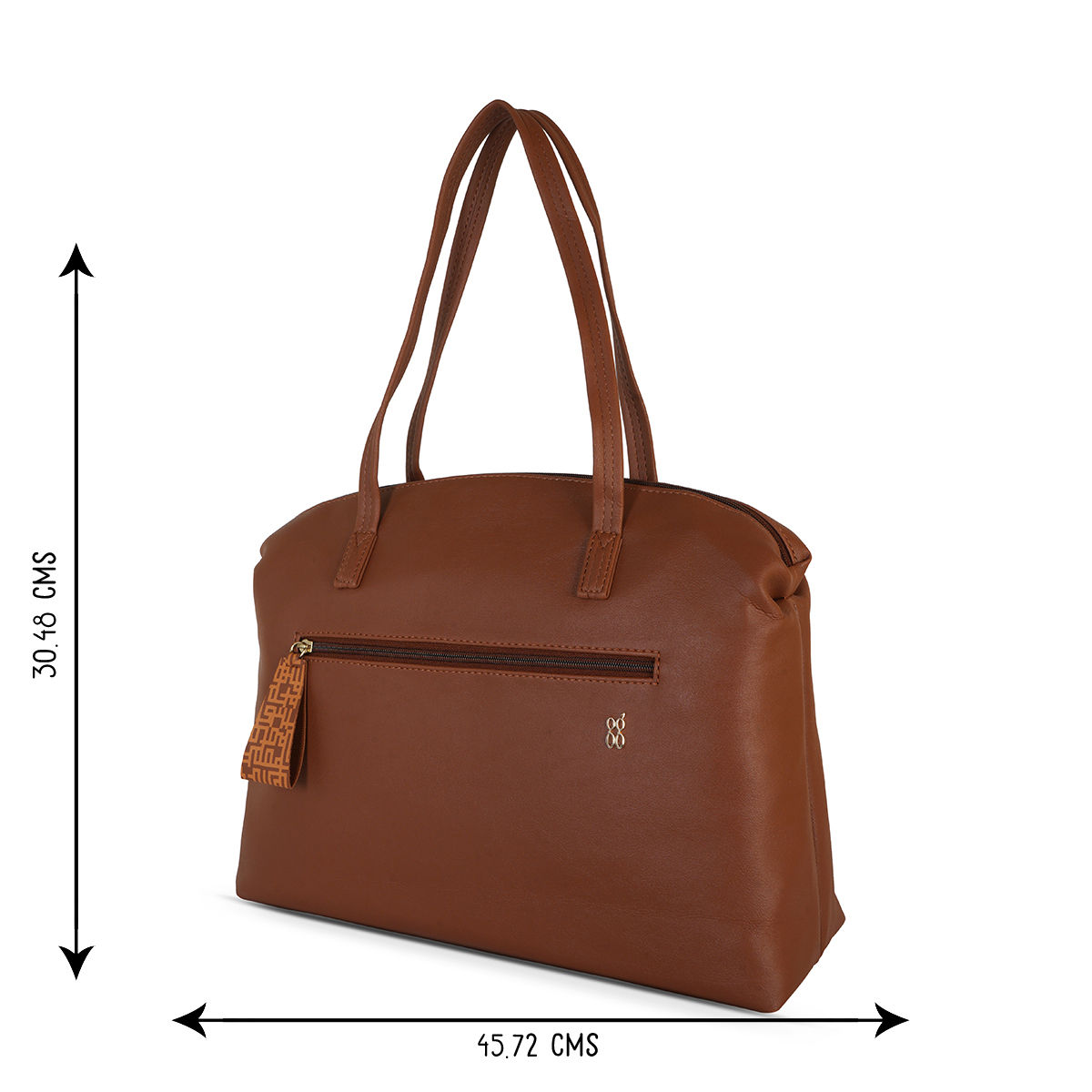 Buy Baggit Clumpy M Brown Large Bowling Handbag Online