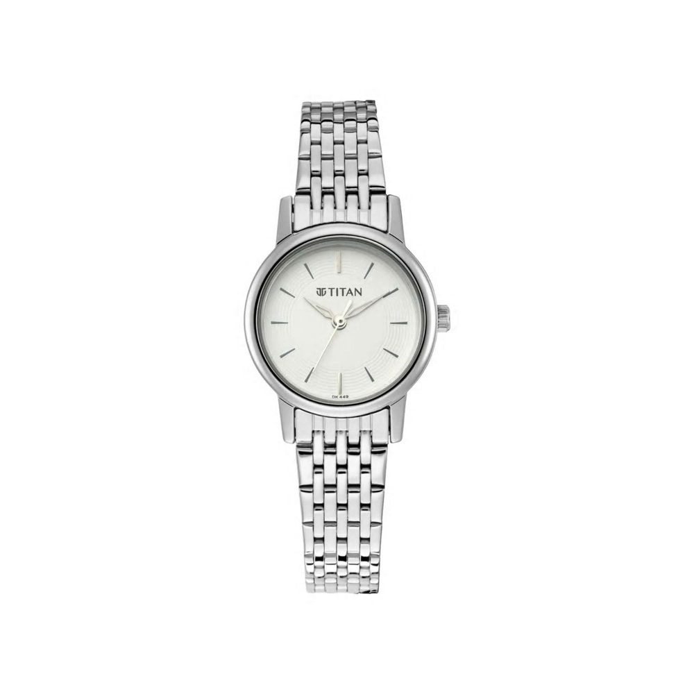 Buy Titan 2593SM04 White Dial Analog Watch For Women 2593SM04 Online