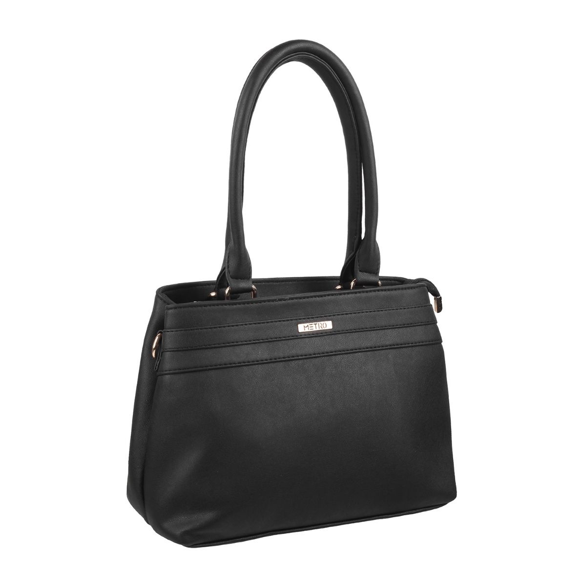 Buy Metro Women Black Synthetic Handbag Online