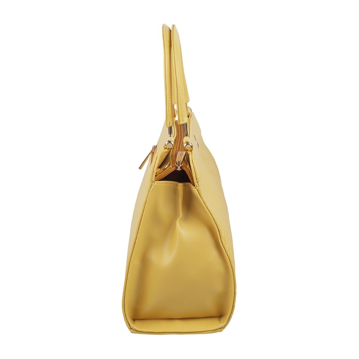 Buy Metro Women Yellow Synthetic Satchel Bag Online