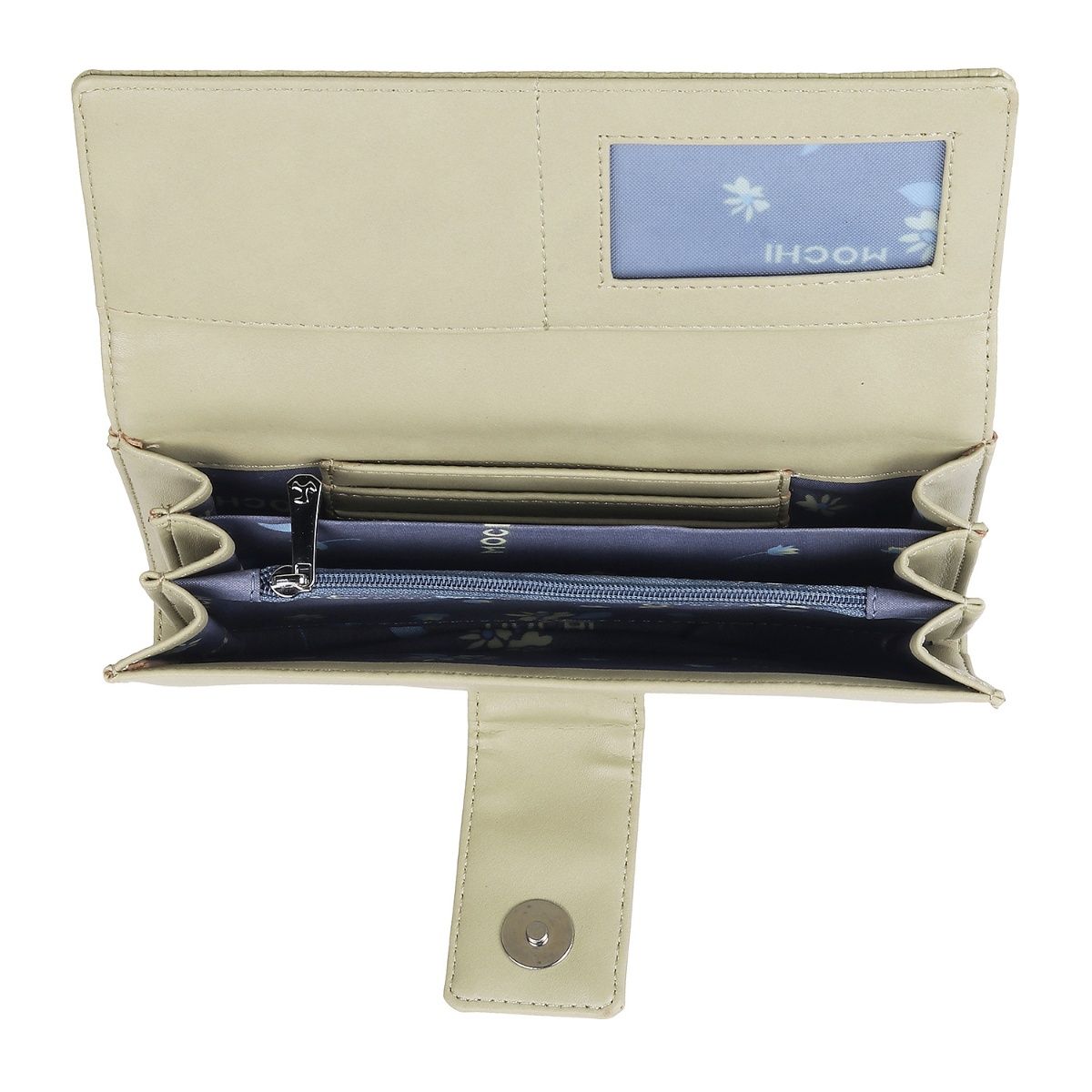 Buy Mochi Women Green Synthetic Wallet Online