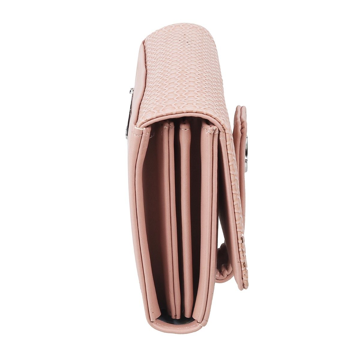 Buy Mochi Women Peach Synthetic Wallet Online