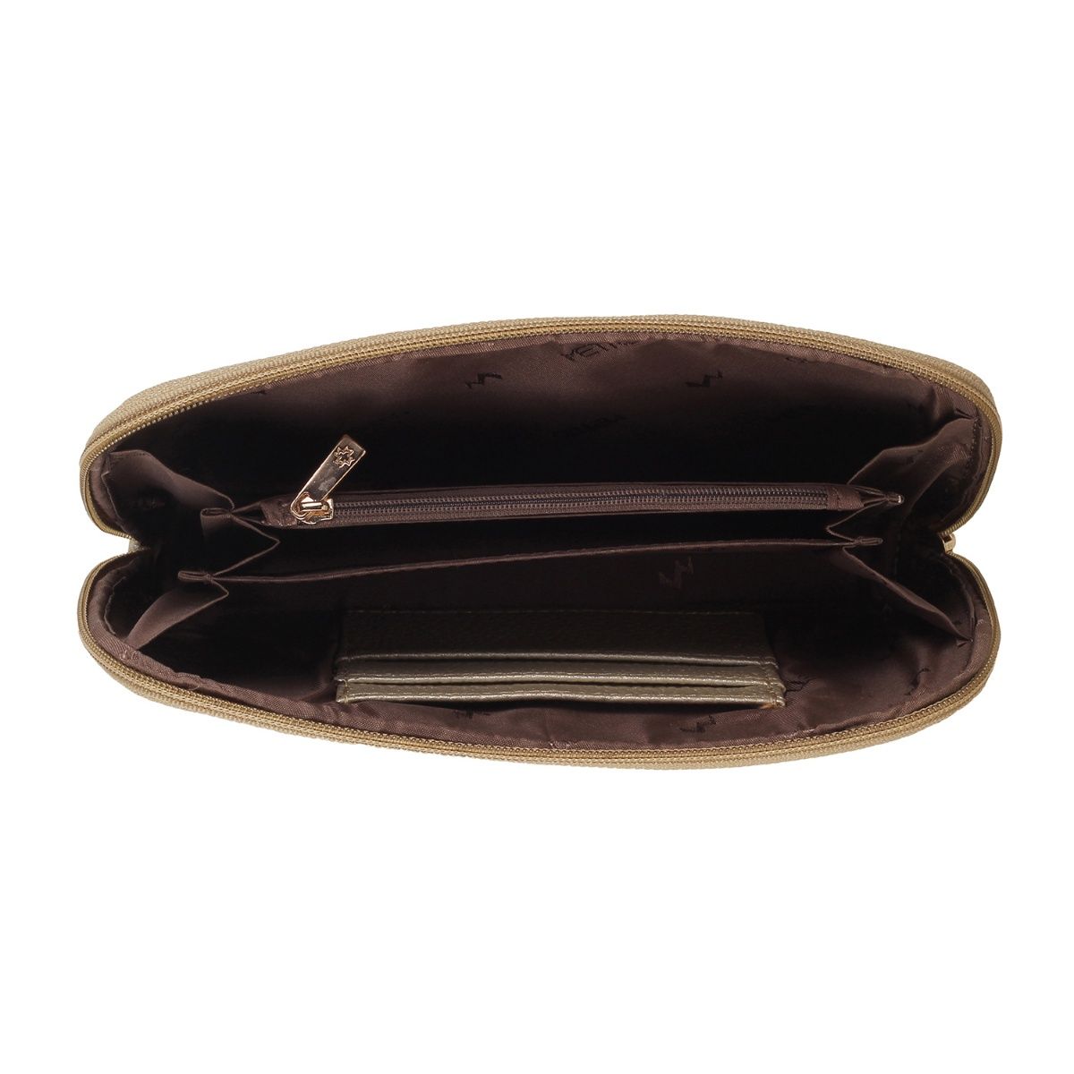 Buy Metro Women Gold Synthetic Wallet Online