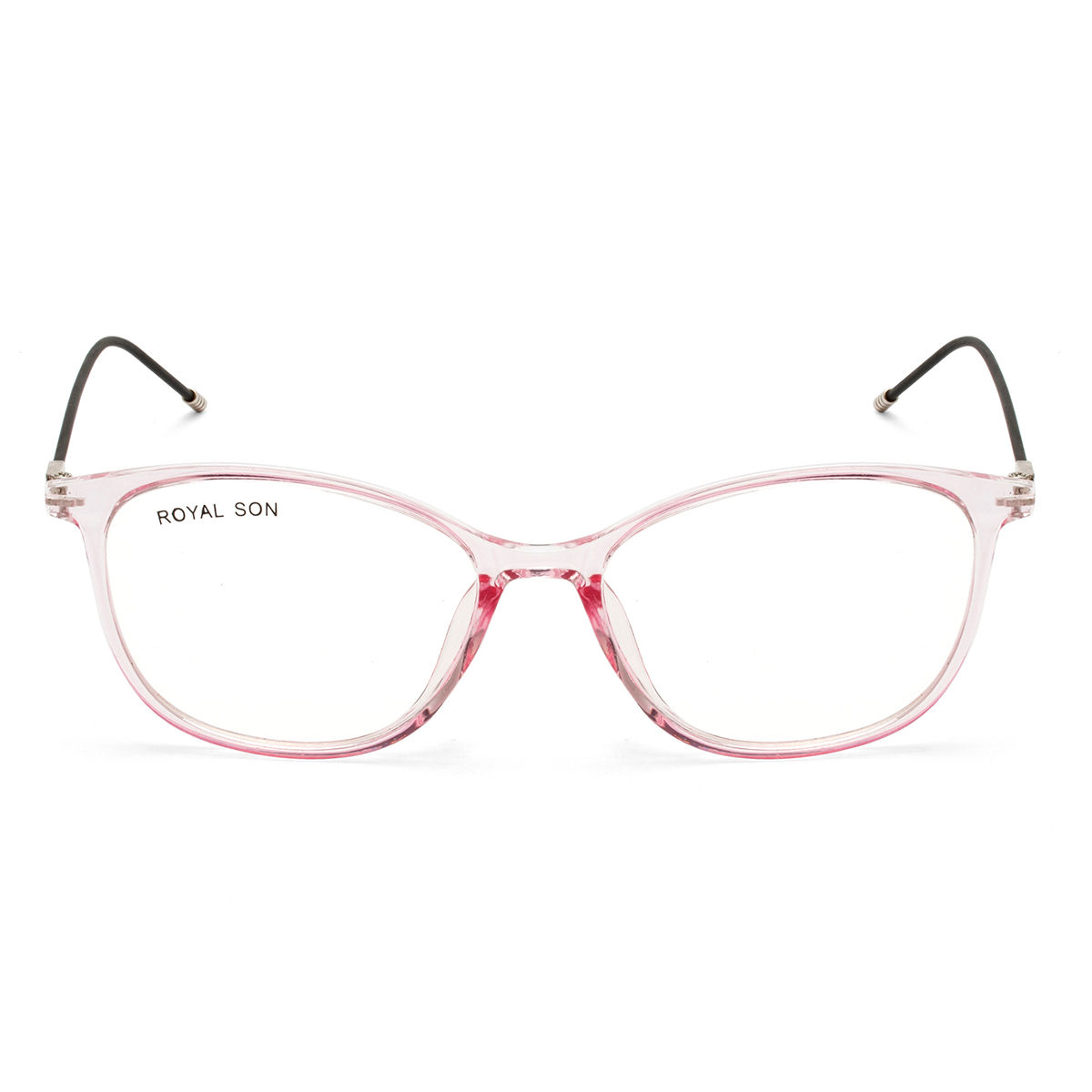 Buy ROYAL SON Cat Eye Transparent Pink Specs for Women SF0063-C5 Online