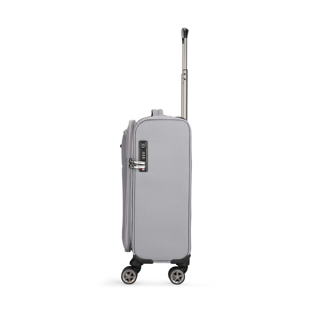 Buy VIP Cabin Trolley with 8 Wheels on Suitcase, 360 Degree Spin Grey ...