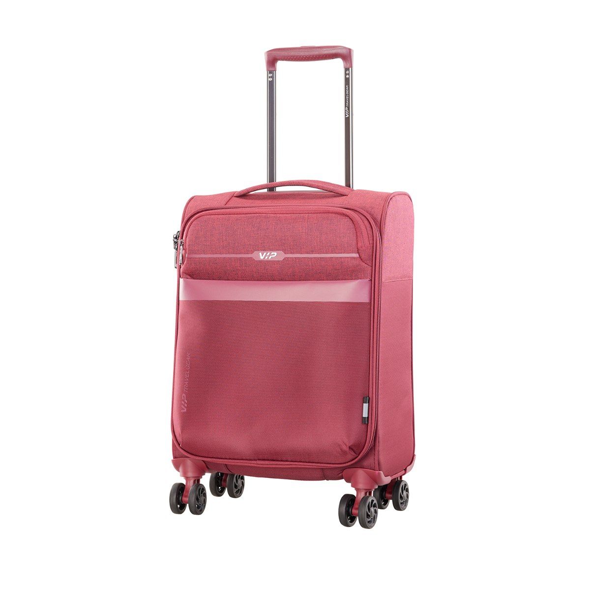 Buy VIP Cabin Trolley with 8 Wheels on Suitcase, 360 Degree Spin Red ...