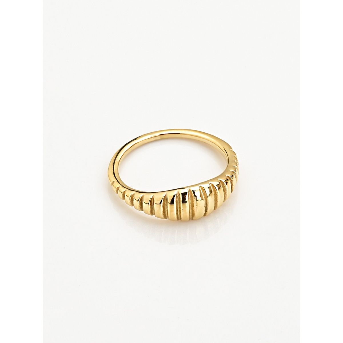 Buy Palmonas Vintage Ribbed Dome Ring - 18k Gold Plated Online