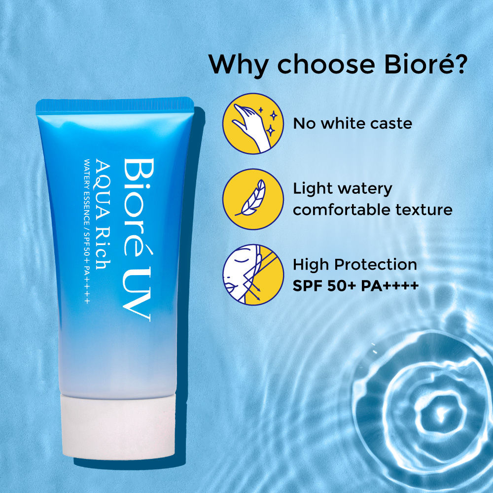 Buy Biore UV Aqua Rich Watery Essence Sunscreen SPF 50+ PA++++ Online