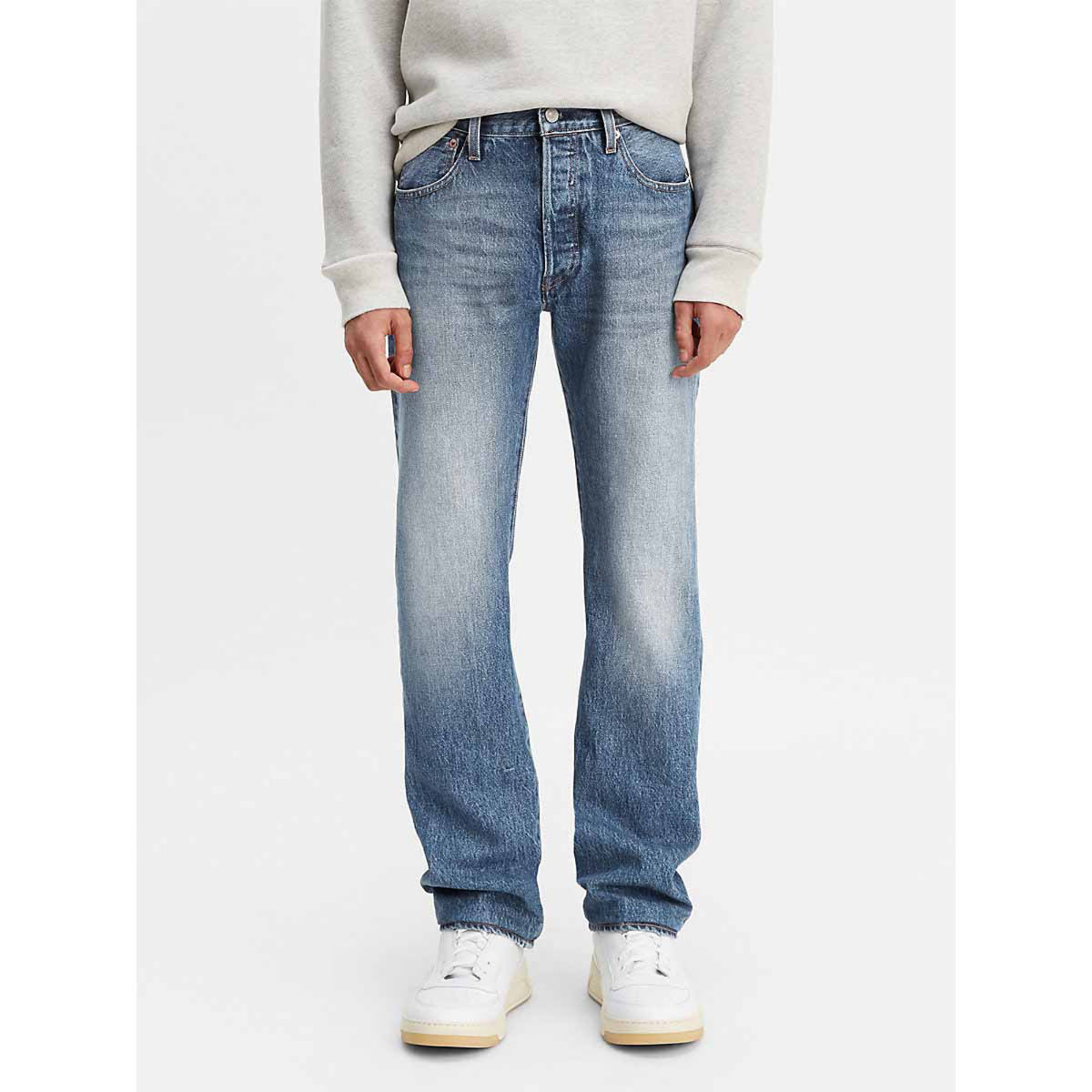 Buy Levi's Men Blue 501® Straight Fit Jeans Online