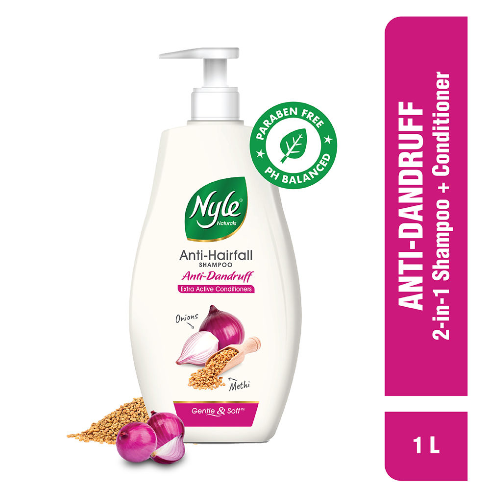 Nyle Naturals Anti Dandruff Shampoo with Goodness Of Onion & Methi: Buy ...