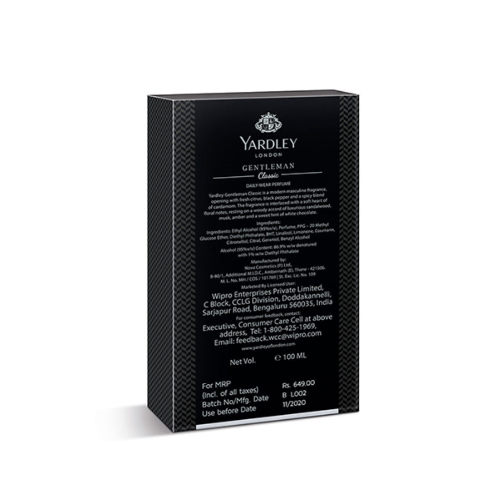Yardley London Gentleman Classic Daily Wear Perfume for Men: Buy ...