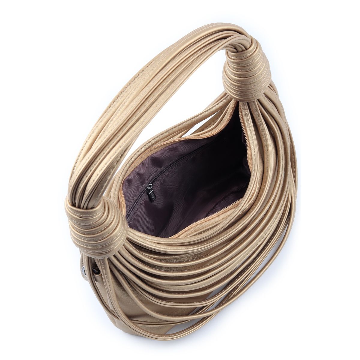 Buy Odette Blunt Gold Strings Sling Bag Online