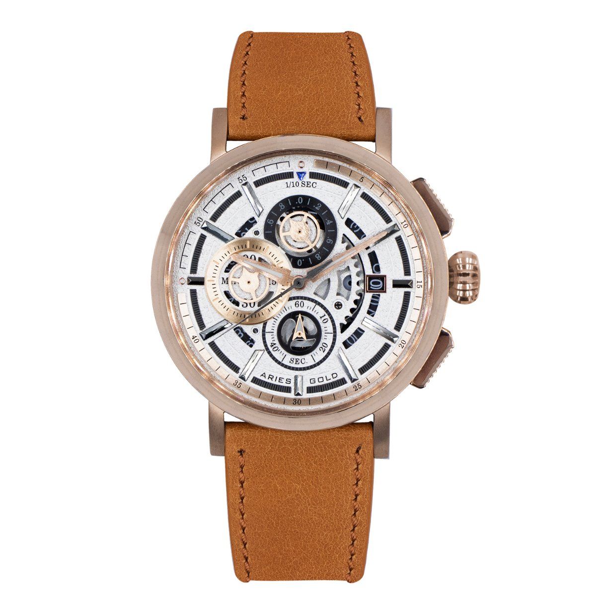 Buy Aries Gold Hawk Chronograph Skeleton Watch With Sapphire Glass For ...