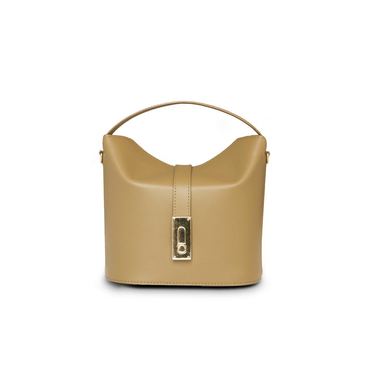 Buy Nappa Dori Mae Bucket Bag - Beige (M) Online